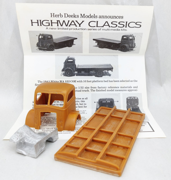 Herb Deeks Models 1941 White WA 122 COE - 1/32 Scale Multi-Media Kit ...