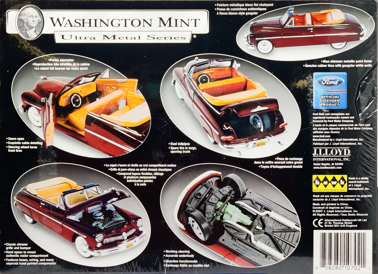 Hawk 1949 Mercury Convertible - Pre-painted Metal Body - Spotlight Hobbies