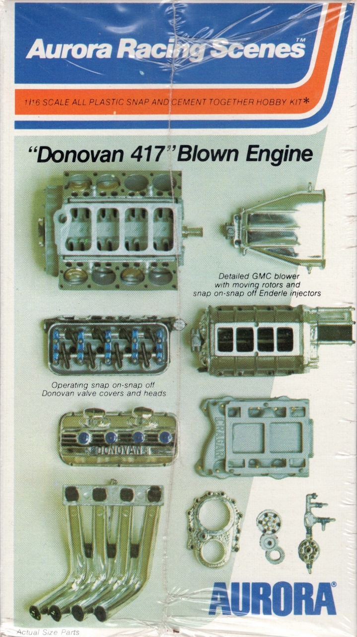 Aurora Racing Scenes "Donovan 417 Blown Engine" - 1/16 Scale ...