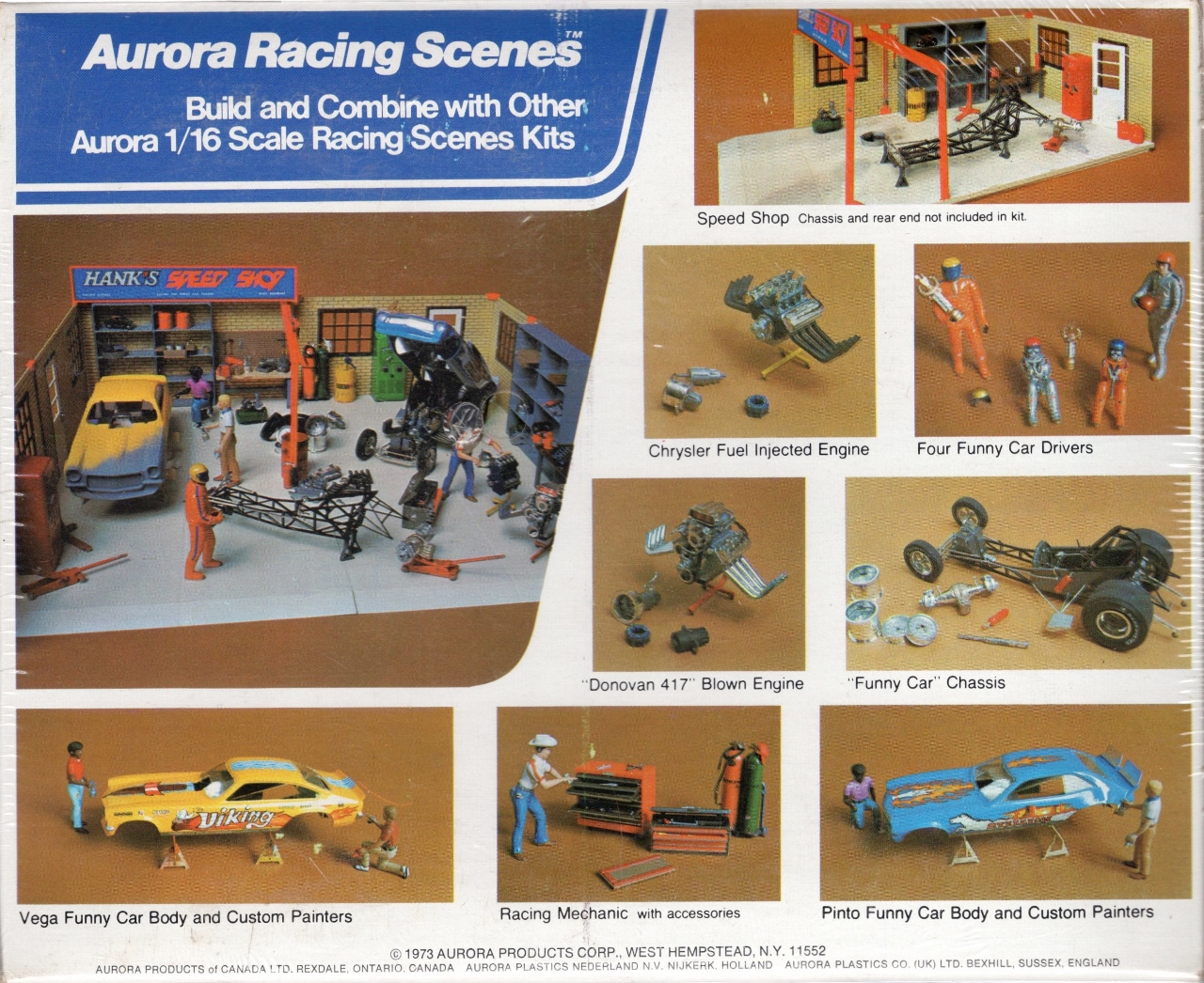 Aurora Racing Scenes "Donovan 417 Blown Engine" - 1/16 Scale ...
