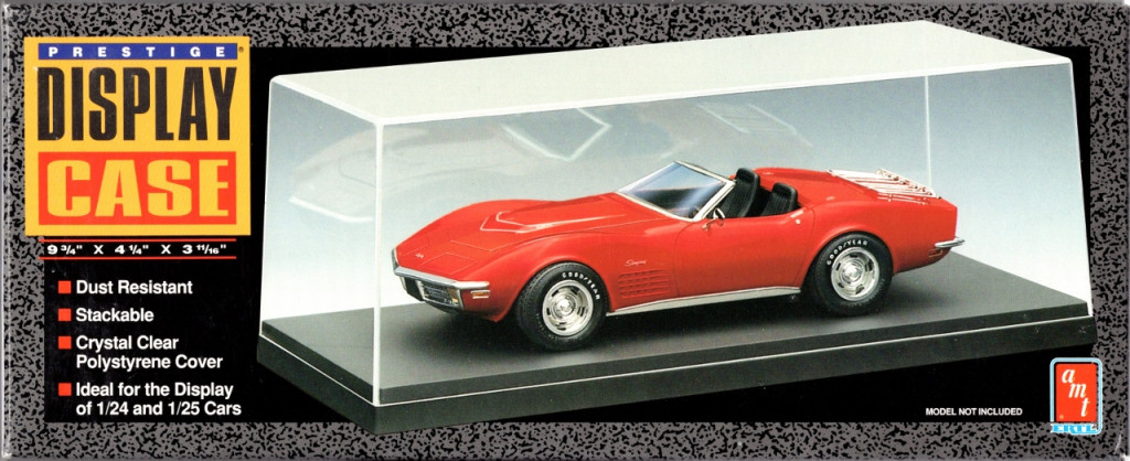 AMT Stackable Clear Plastic Display Case with Black Base for 1/25 or 1/ ...