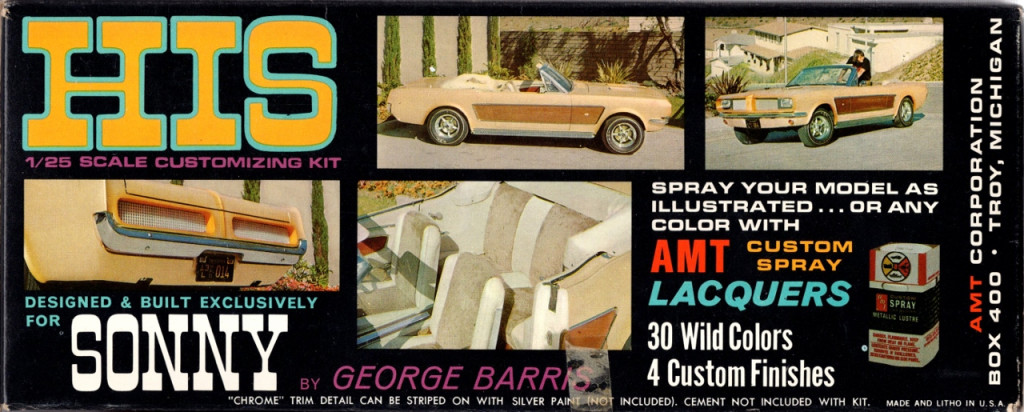 AMT "Sonny & Cher" 1966 Ford Mustang Convertible - George Barris Design ...