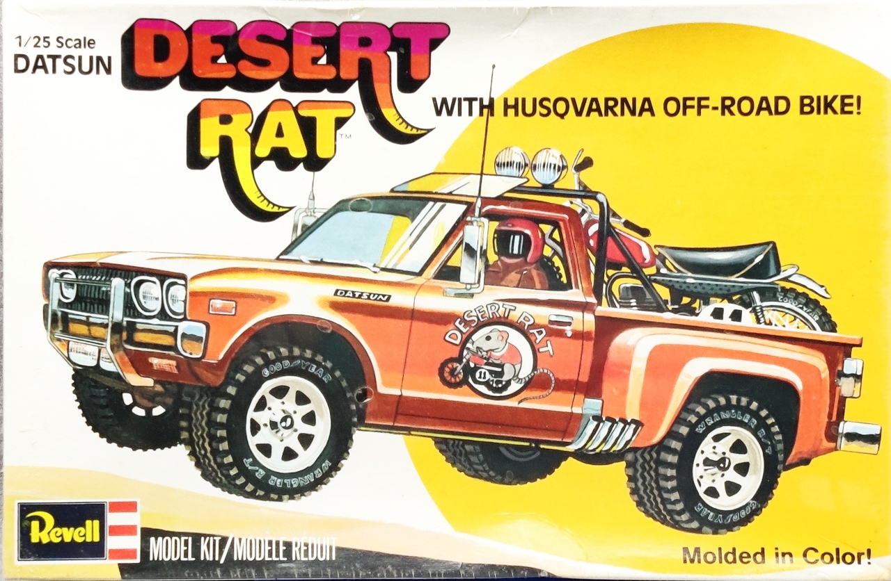 Revell "Desert Rat" 1975 Datsun "Stepside" Pickup Truck with 400cc ...