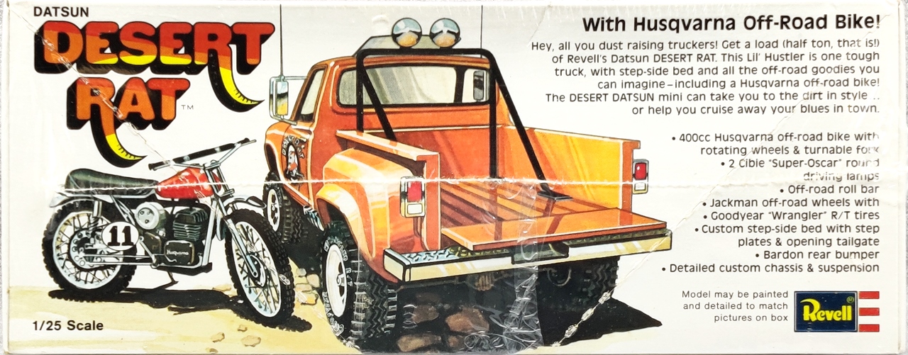 Revell "Desert Rat" 1975 Datsun "Stepside" Pickup Truck with 400cc ...