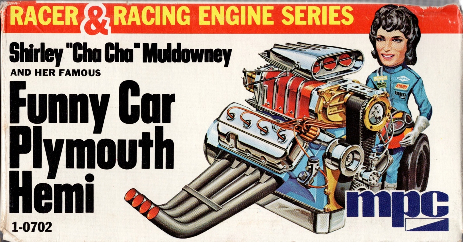 MPC Shirley "Cha Cha" Muldowney and Her Funny Car Plymouth Hemi Engine ...