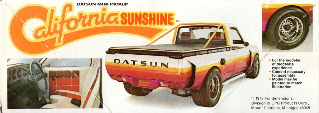 MPC 1978 Datsun Pickup "California Sunshine" Custom Show Truck ...
