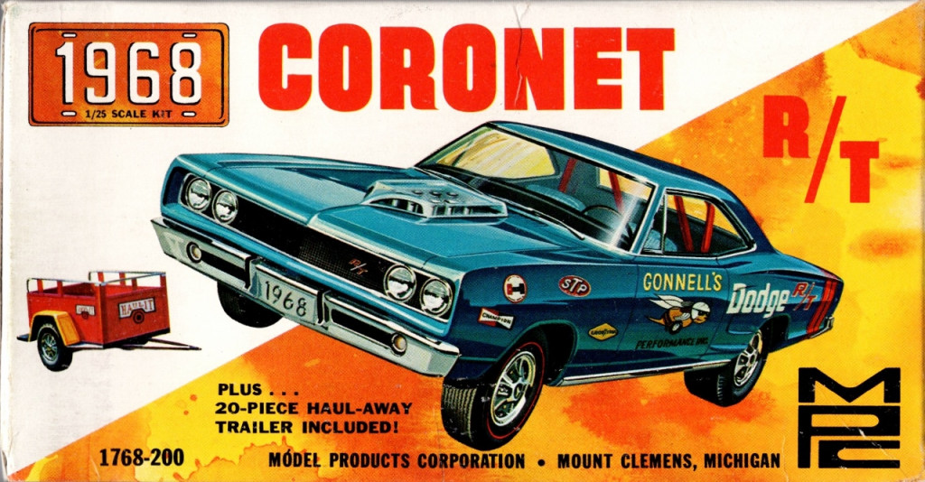 MPC 1968 Dodge Coronet R/T Hardtop with Utility Trailer - Stock, Custom ...
