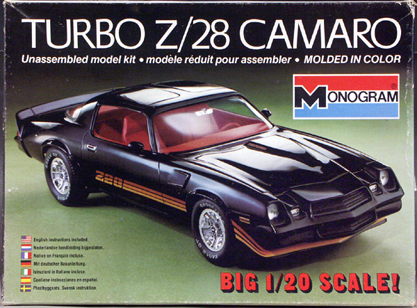 Monogram 1979 Chevy Turbo Z-28 Camaro - Stock - 1/20th Scale ...