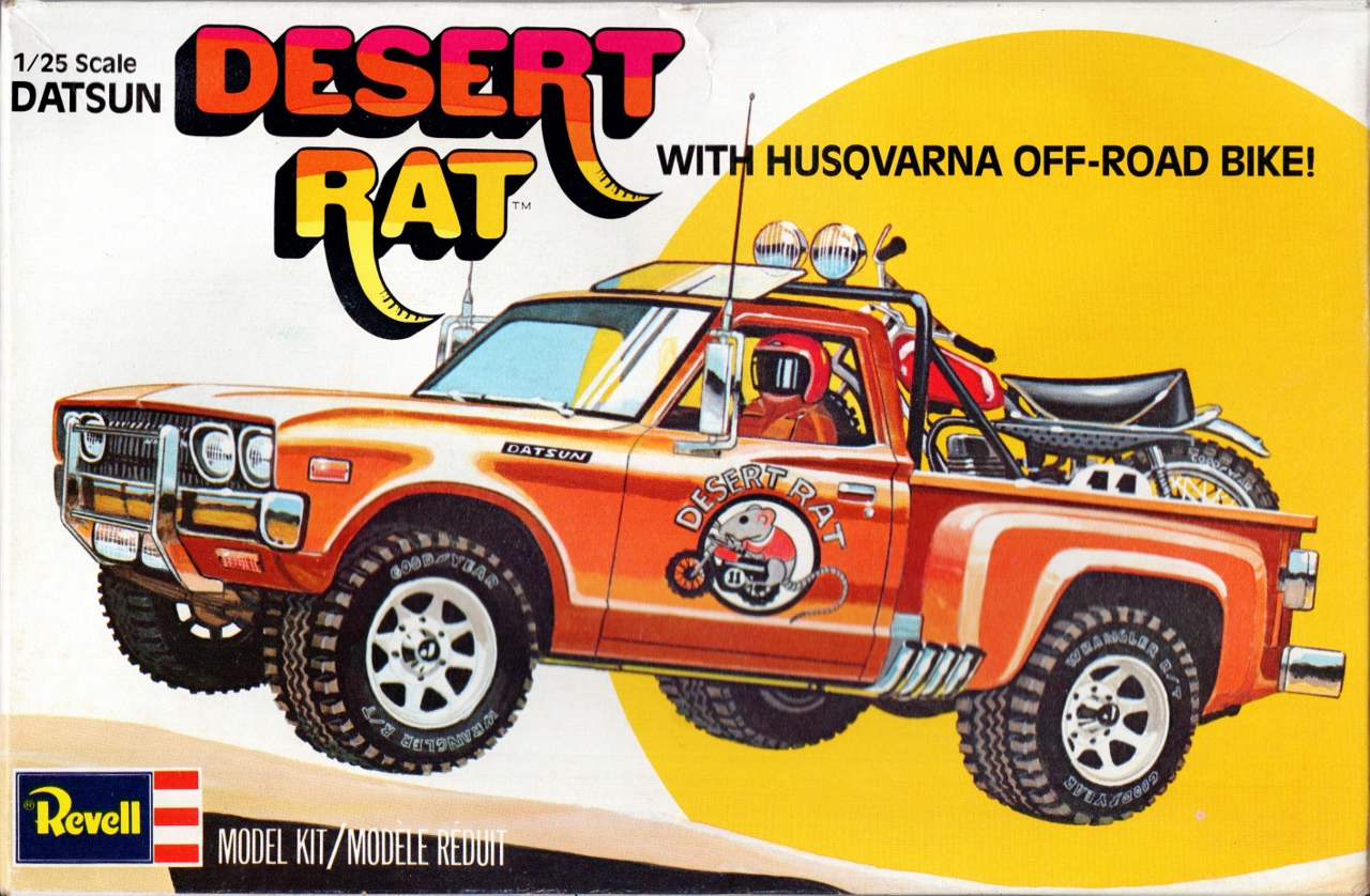 Revell "Desert Rat" 1975 Datsun "Stepside" Pickup Truck with 400cc ...