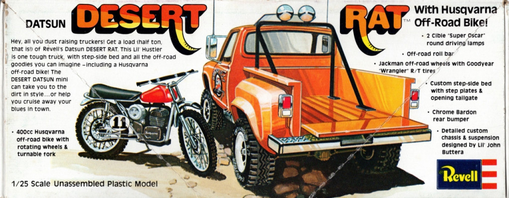 Revell "Desert Rat" 1975 Datsun "Stepside" Pickup Truck with 400cc ...