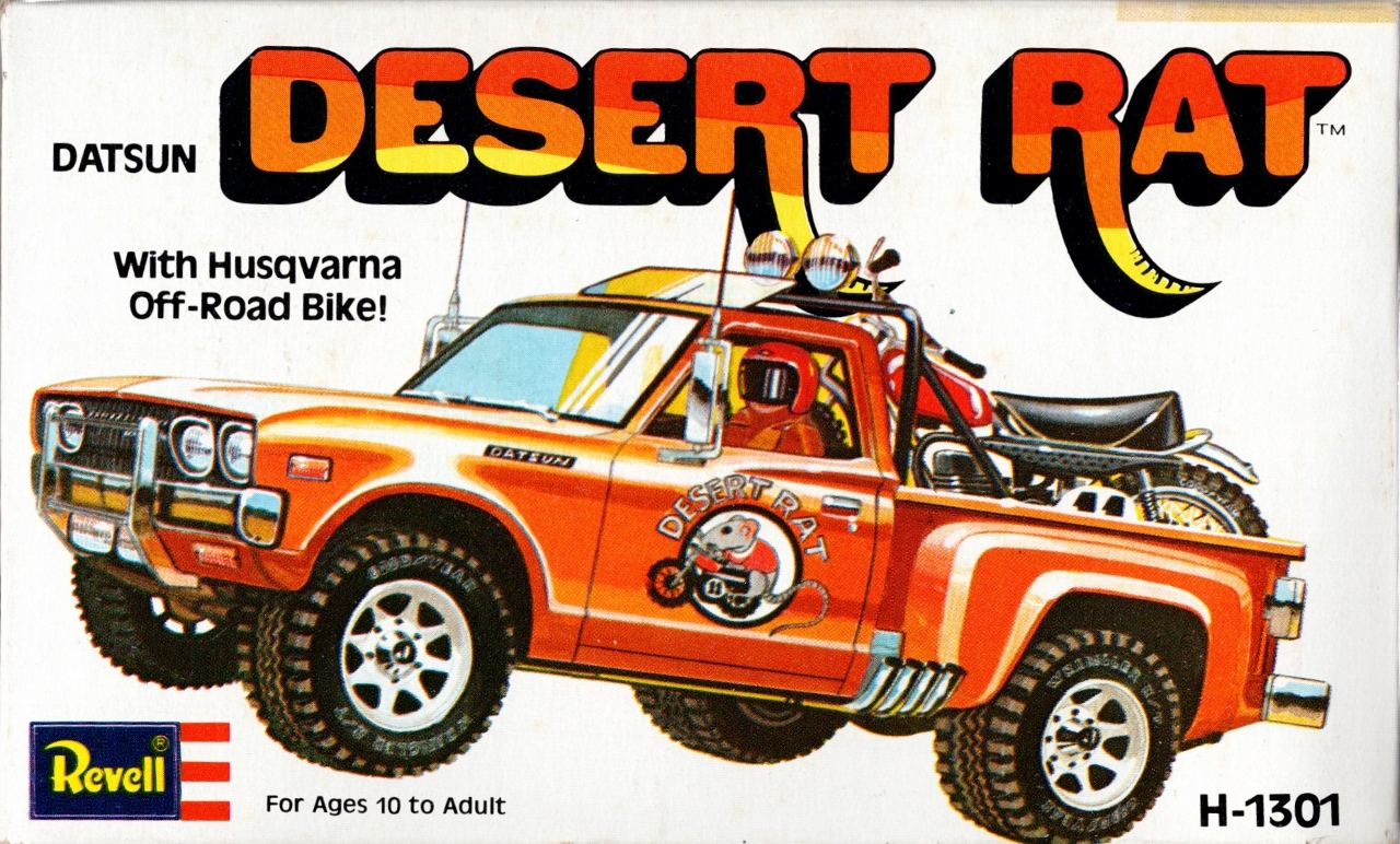 Revell "Desert Rat" 1975 Datsun "Stepside" Pickup Truck with 400cc ...