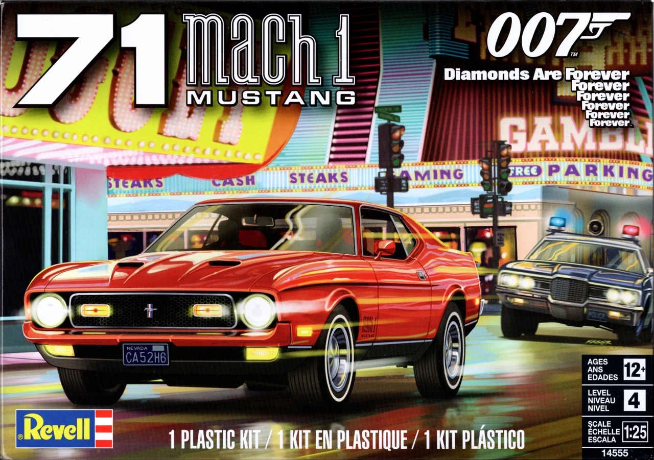 Revell 1971 Ford Mustang Mach 1 - James Bond 007 "Diamonds Are Forever ...