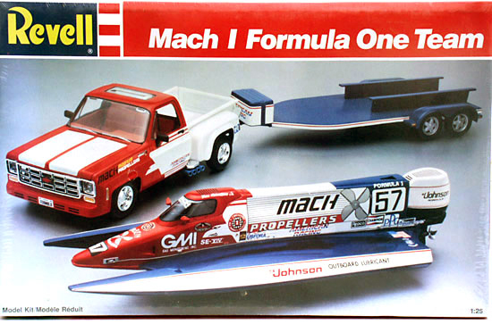 Revell 1977 Chevy Stepside Pickup Truck with Mach I Formula One Racing ...