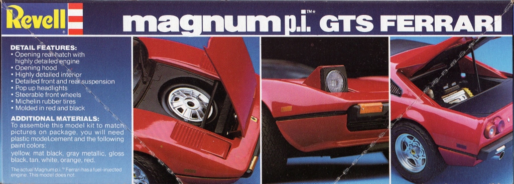 Revell “Magnum P.I.” 308 GTS Ferrari - Spotlight Hobbies