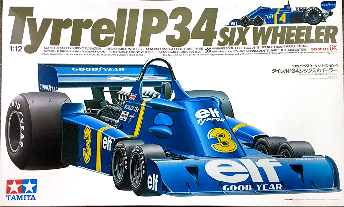 Tamiya Tyrrell P34 Six Wheeler F1 Formula 1 - 1/12 Scale - Spotlight ...