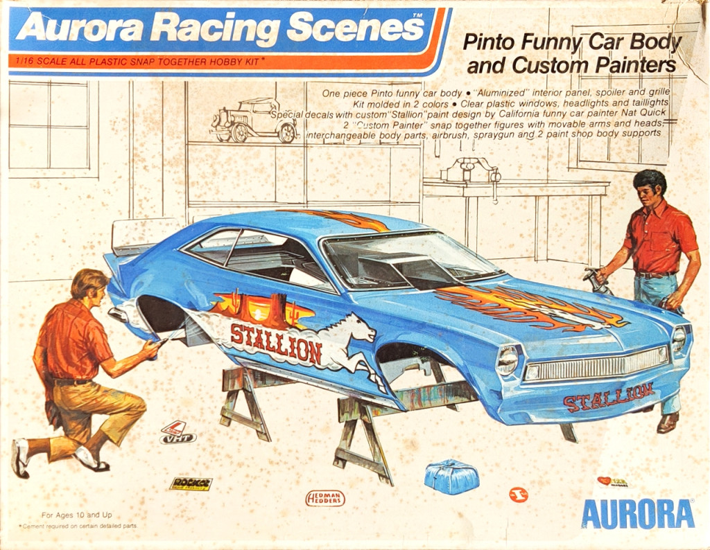 Aurora Racing Scenes Pinto Funny Car Body and Custom Painters - 1/16 ...