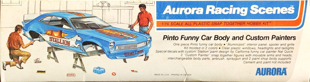 Aurora Racing Scenes Pinto Funny Car Body and Custom Painters - 1/16 ...