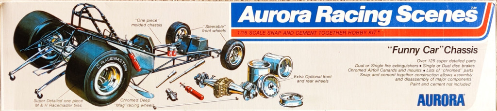 Aurora Racing Scenes "Funny Car" Chassis - 1/16 Scale - Spotlight Hobbies