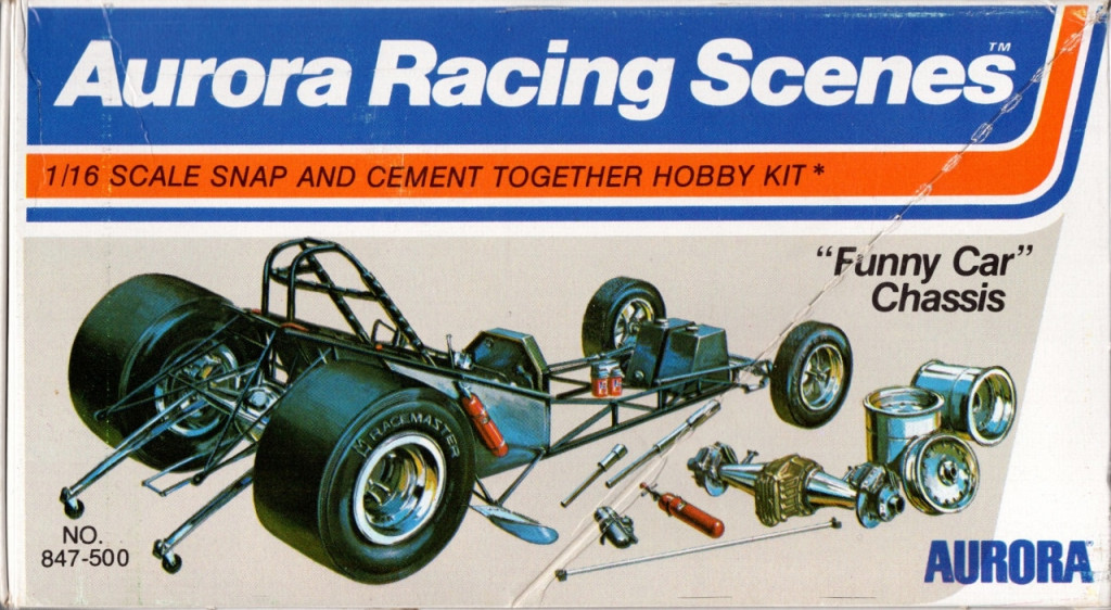 Aurora Racing Scenes "Funny Car" Chassis - 1/16 Scale - Spotlight Hobbies