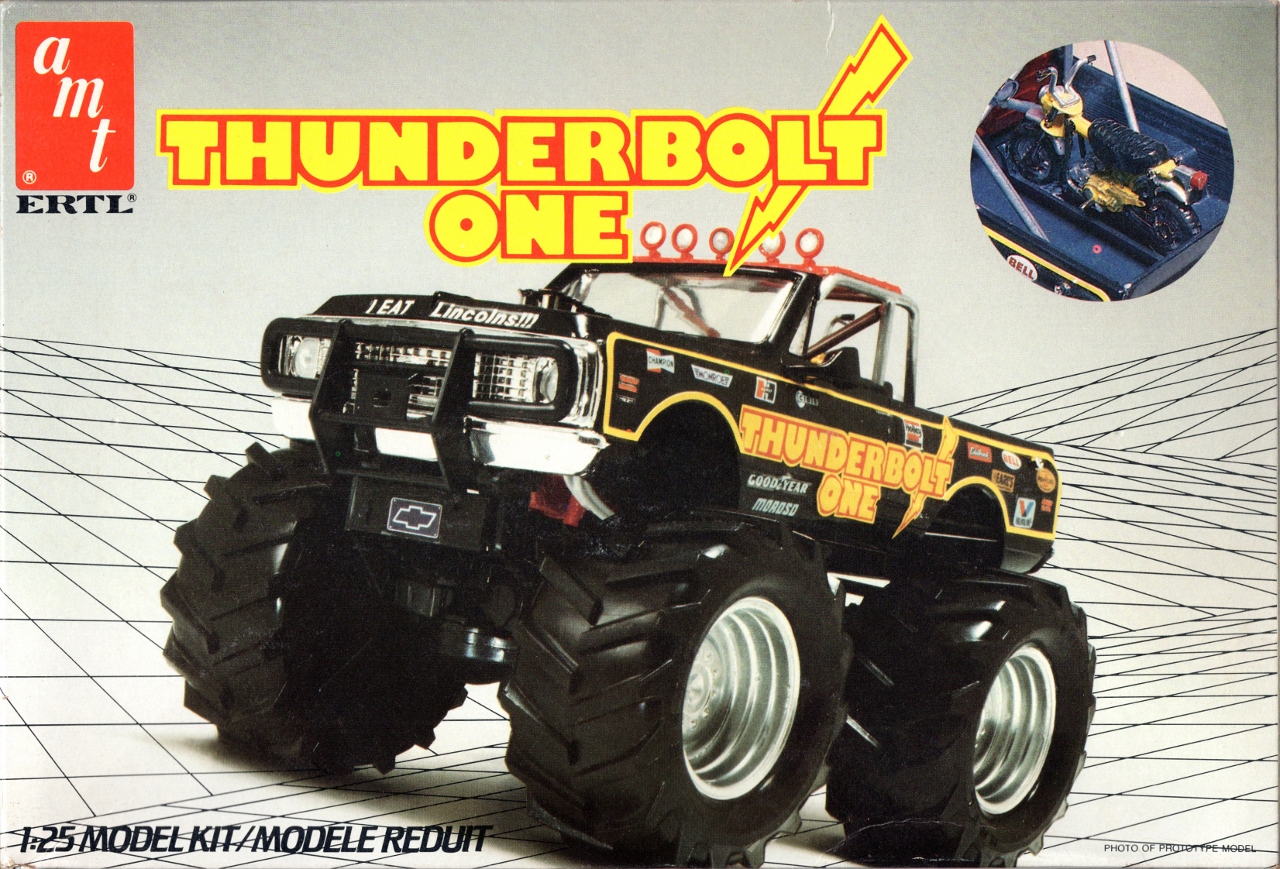 AMT "Thunderbolt One" 1972 Chevy Blazer T-Bolt Monster Pickup Truck ...