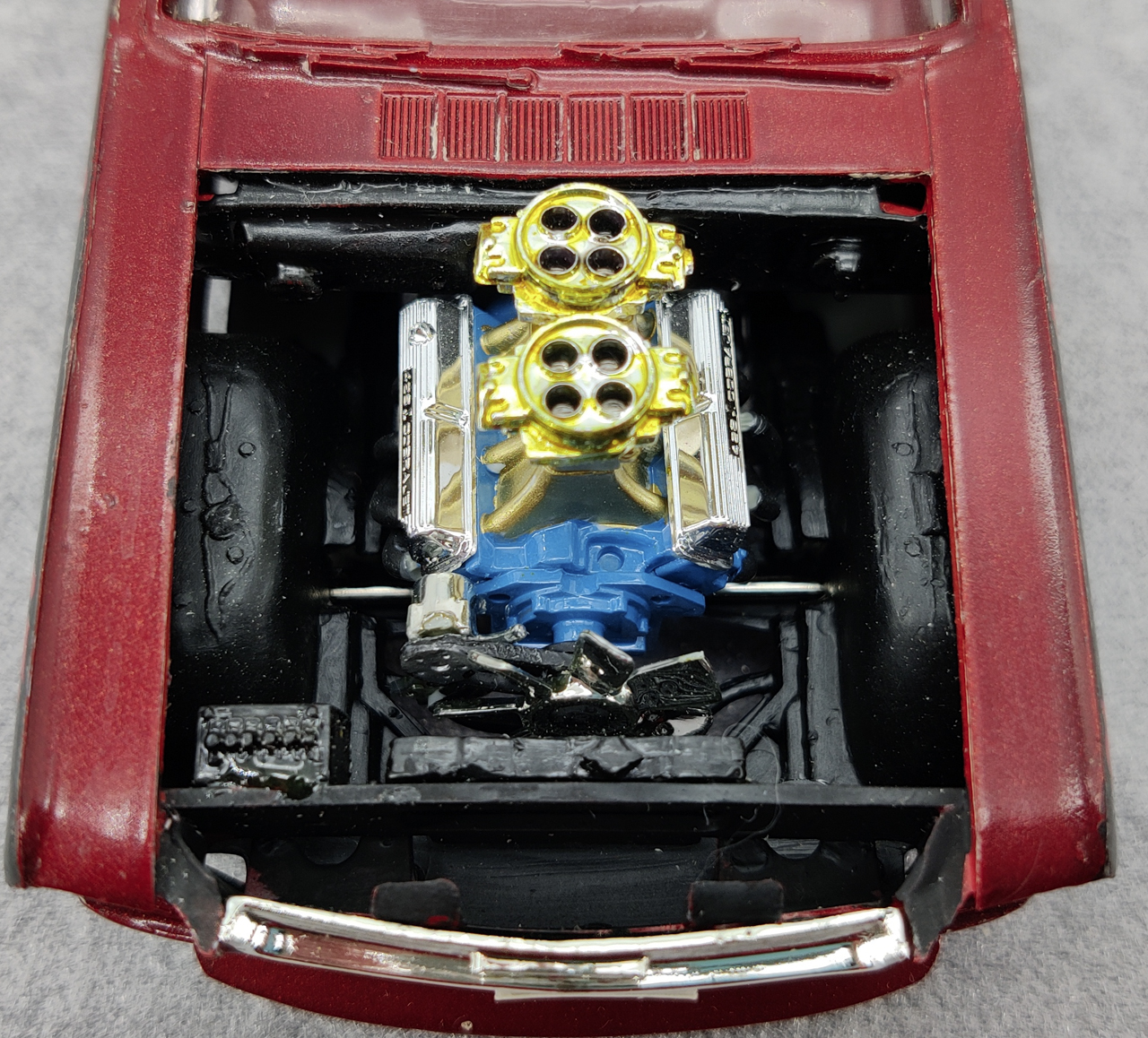 AMT 1966 Ford Mustang Coupe Drag Car Built Kit - Spotlight Hobbies