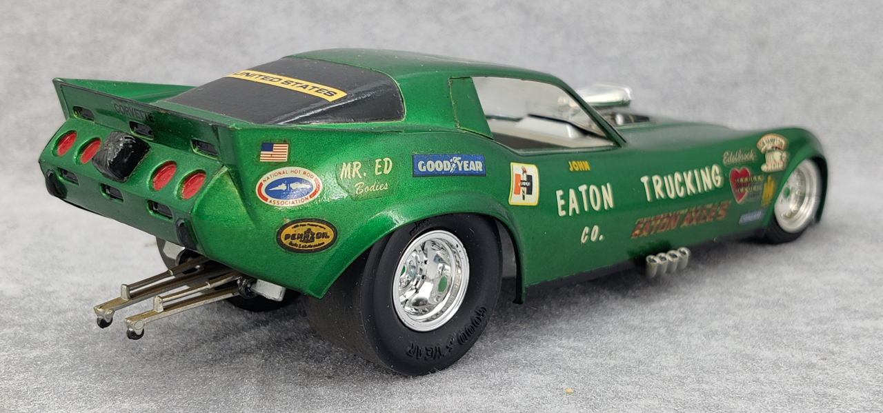 MPC Chevy Corvette Funny Car Built Kit - Spotlight Hobbies