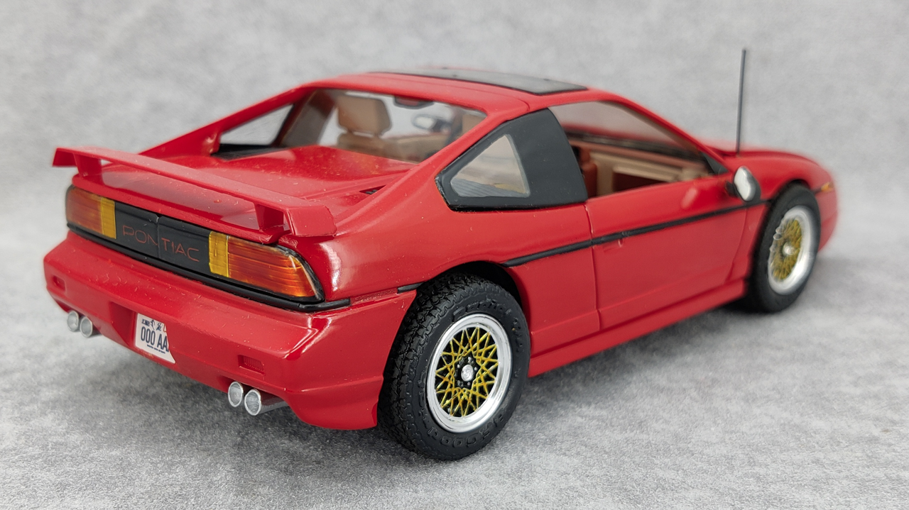 MPC 1988 Pontiac Fiero GT Built Kit - Spotlight Hobbies