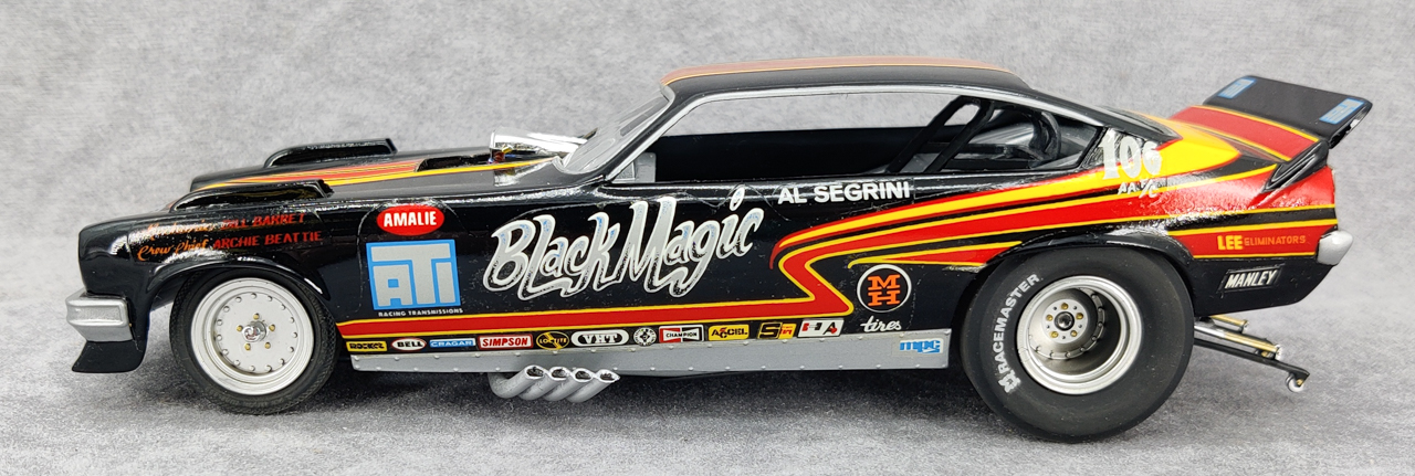 MPC Al Segrini “Black Magic” Chevy Vega Funny Car Built Kit - Spotlight ...