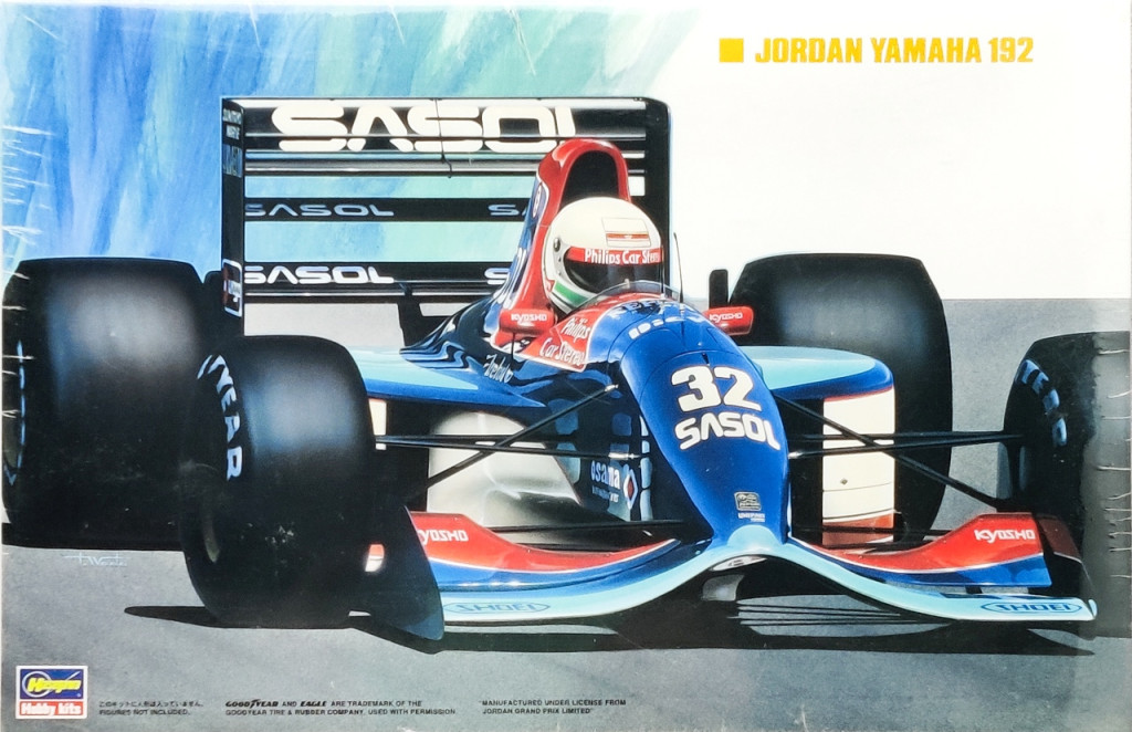 Hasegawa Jordan Yamaha 192 F1 Formula 1 - 1/24 scale - Spotlight Hobbies