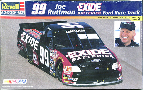 Revell/Monogram Joe Ruttman #99 "Exide Batteries" 1998 Ford Pickup Race ...