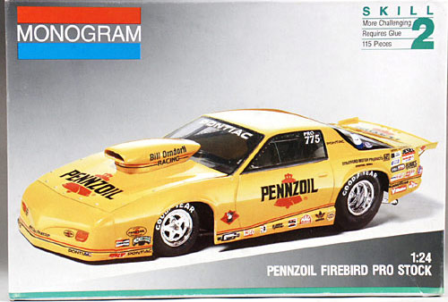 Monogram Jerry Eckmann "Pennzoil" 1991 Pontiac Firebird Pro Stock ...