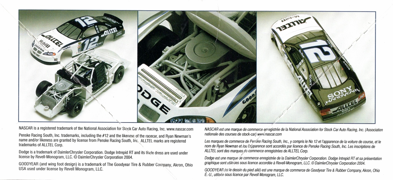 Revell/Monogram Ryan Newman #12 "Alltel" 2004 Dodge Intrepid R/T ...