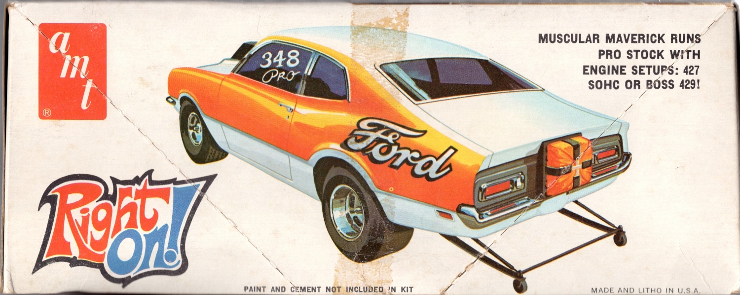 AMT 1970 Ford Maverick Pro Stocker "Right On!" - Spotlight Hobbies