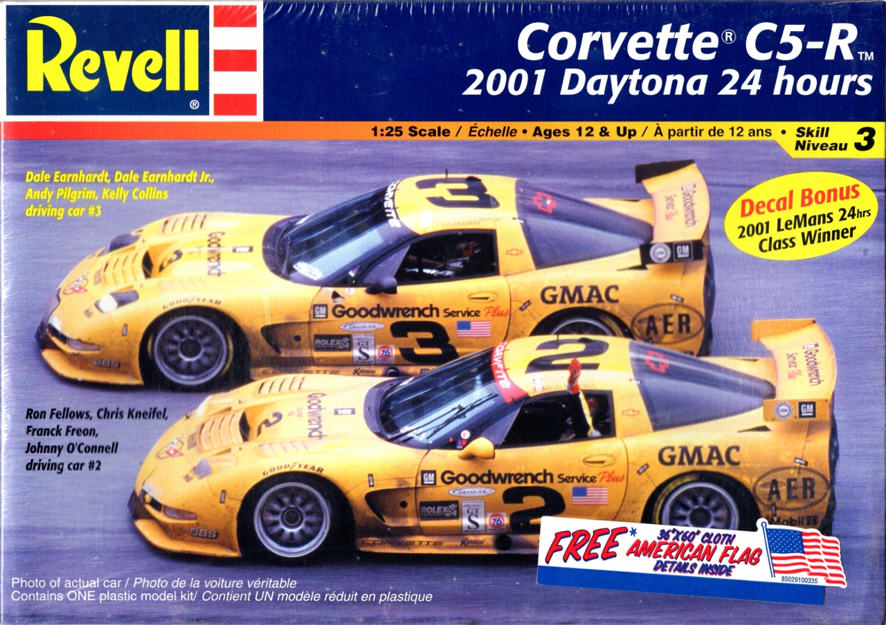 Revell Chevy Corvette C5-R 2001 Daytona 24 Hours #2 or #3, Dale ...