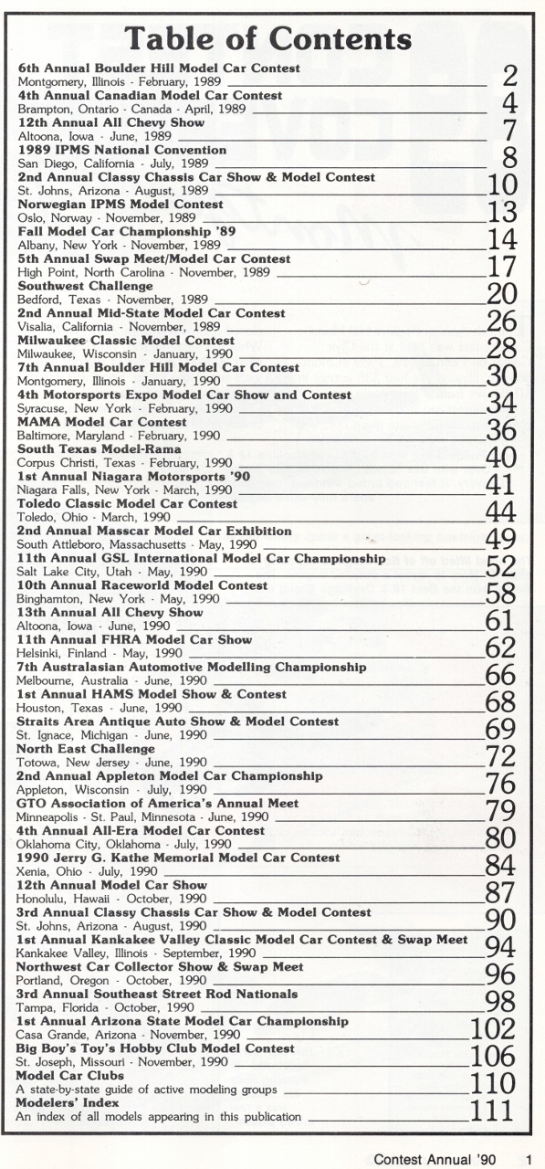 Scale Auto Contest Annual 1990 - Uncirculated - Spotlight Hobbies