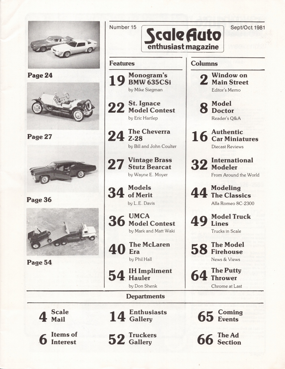 Scale Auto enthusiast Magazine - Sept/Oct. 1981 - Issue #15 ...