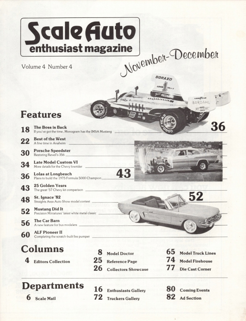 Scale Auto enthusiast Magazine - Nov/Dec. 1982 - Issue #22 ...