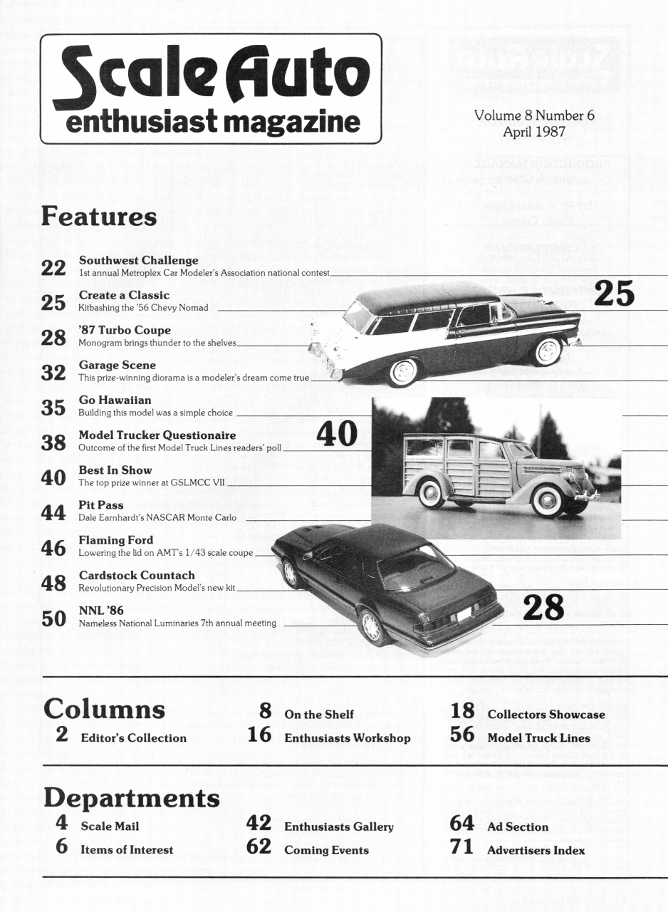 Scale Auto enthusiast Magazine - April 1987 - Issue #48 - Uncirculated ...