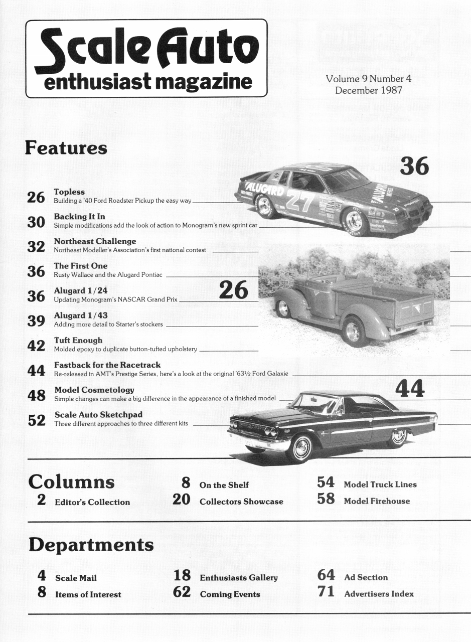 Scale Auto enthusiast Magazine - December 1987 - Issue #52 ...