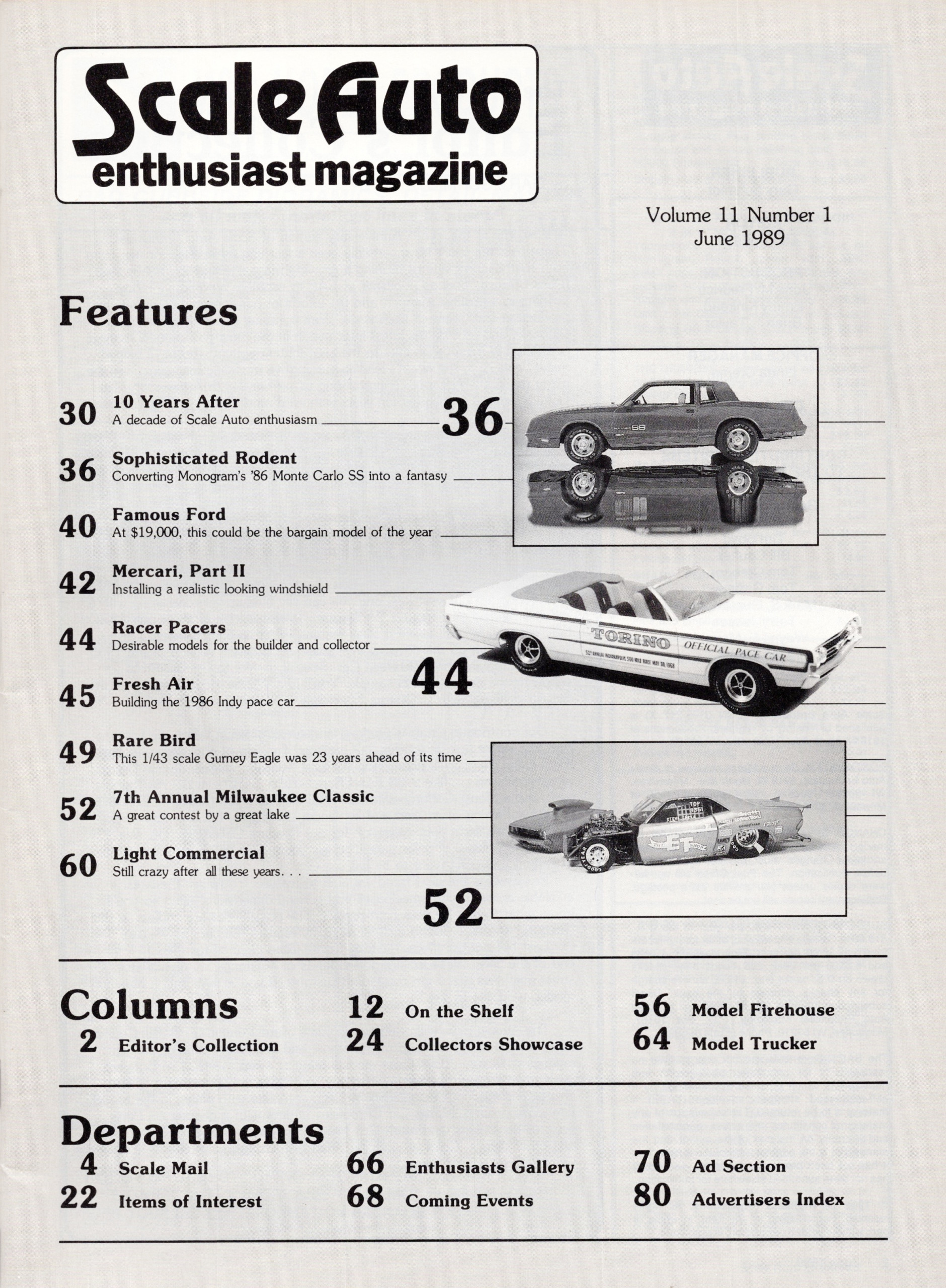 Scale Auto enthusiast Magazine - June 1989 - Issue #61 - Uncirculated ...