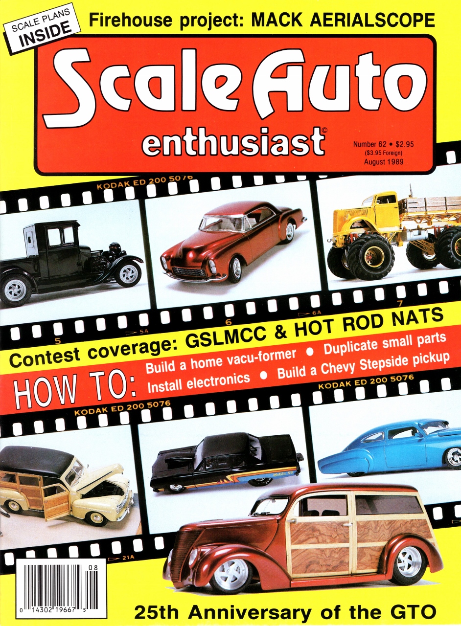 Scale Auto enthusiast Magazine - August 1989 - Issue #62 - Uncirculated ...