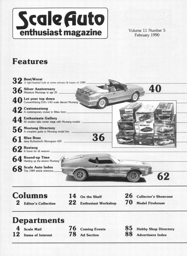 Scale Auto enthusiast Magazine - February 1990 - Issue #65 ...