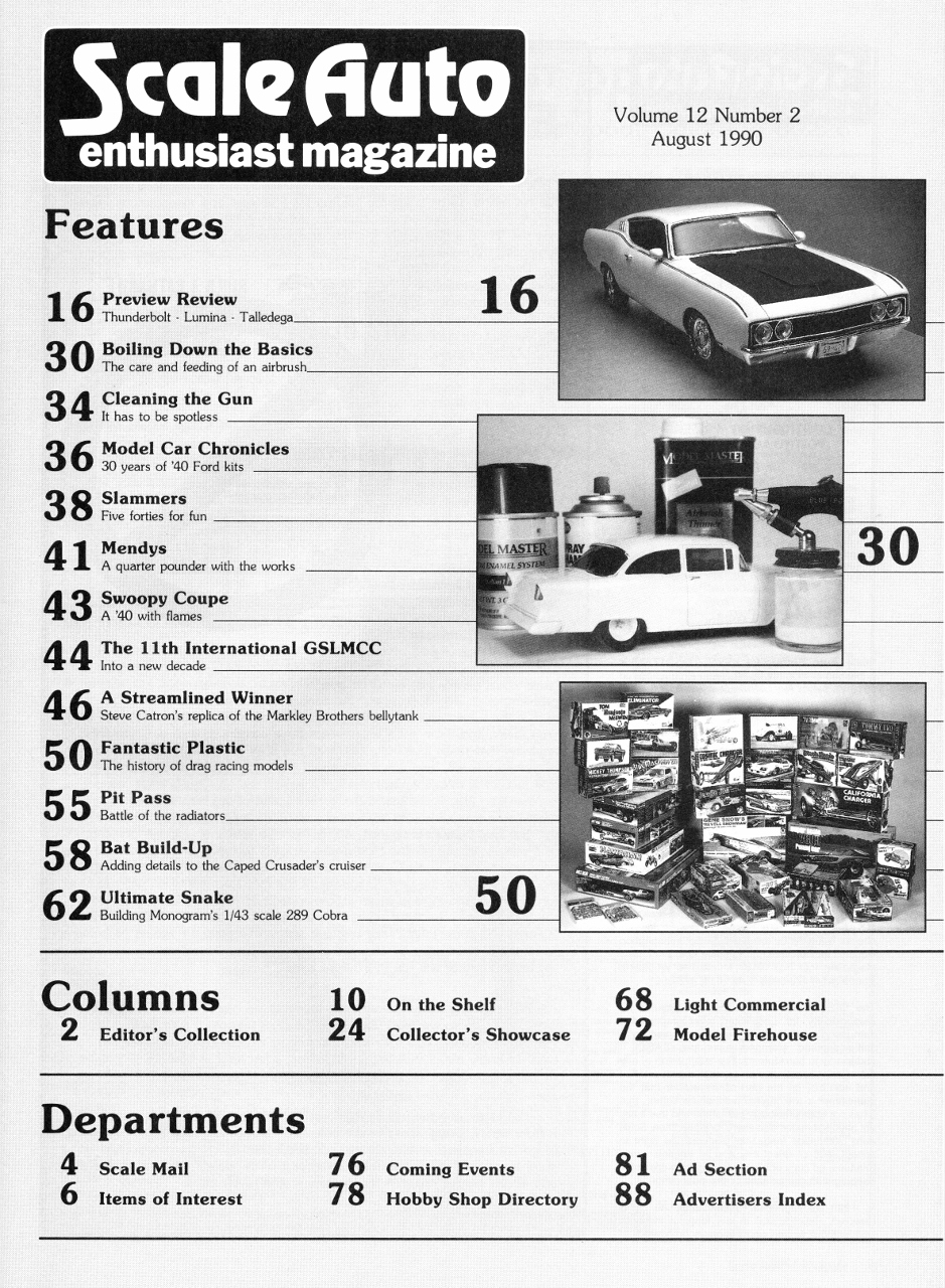 Scale Auto enthusiast Magazine - August 1990 - Issue #68 - Uncirculated ...