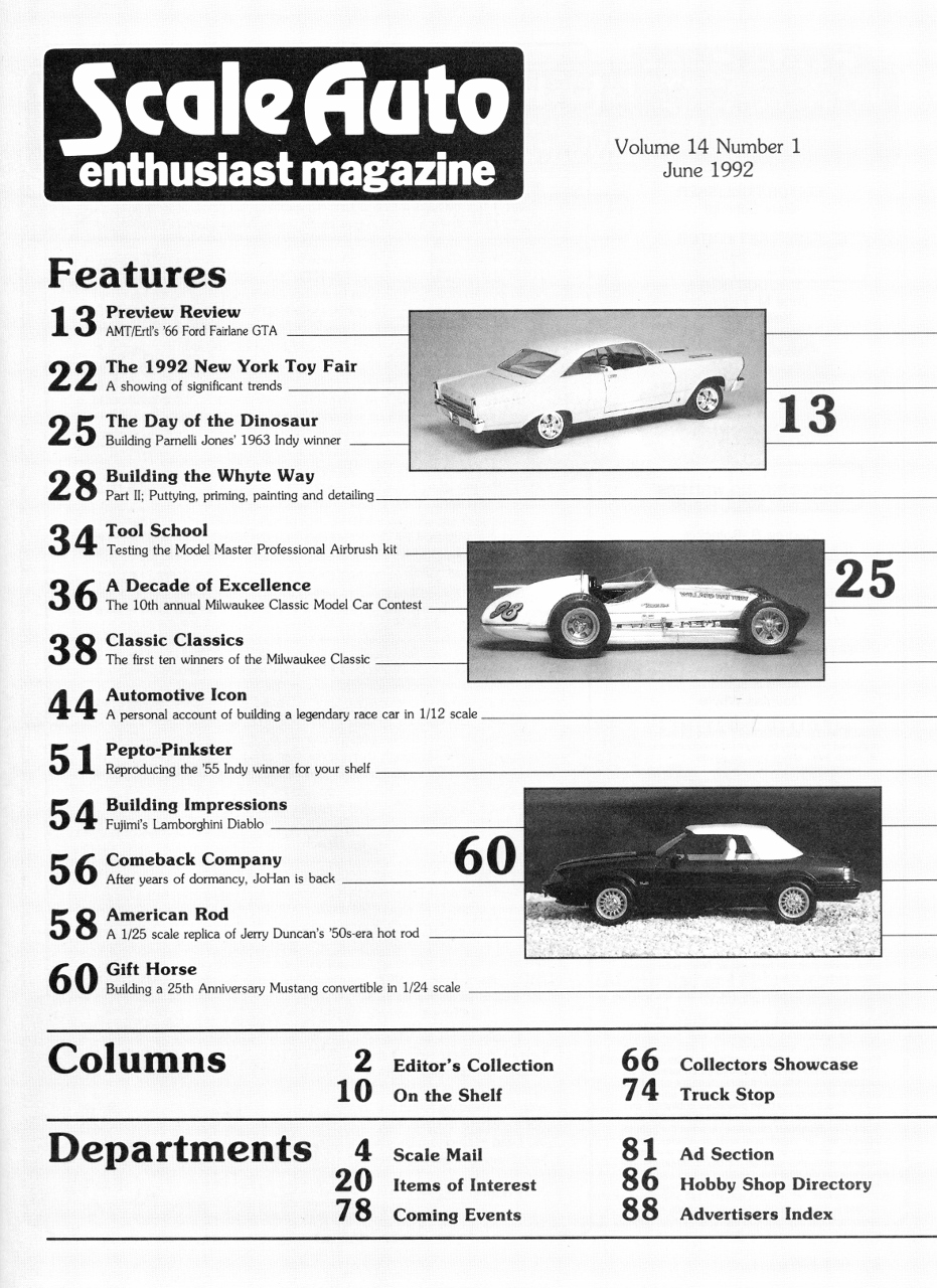 Scale Auto enthusiast Magazine - June 1992 - Issue #79 - Uncirculated ...