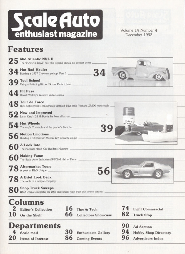 Scale Auto enthusiast Magazine - December 1992 - Issue #82 ...
