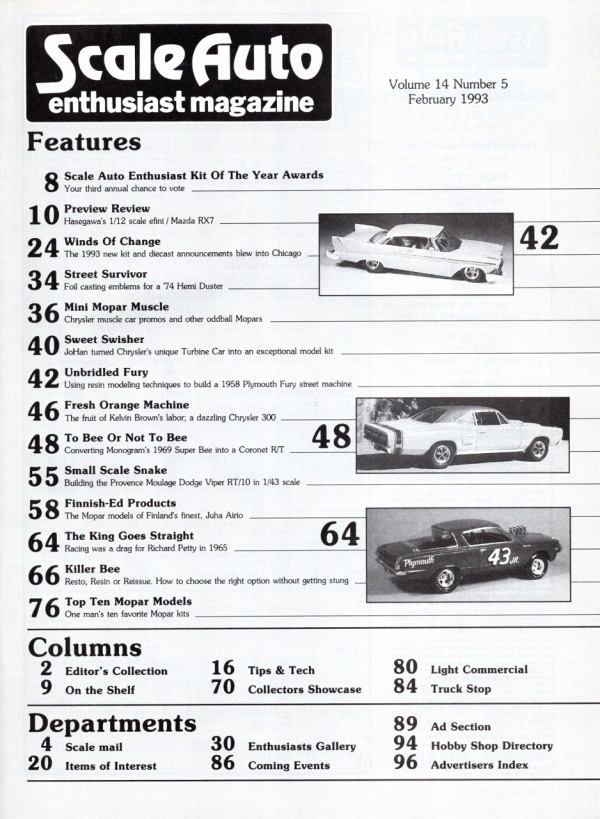 Scale Auto enthusiast Magazine - February 1993 - Issue #83 ...