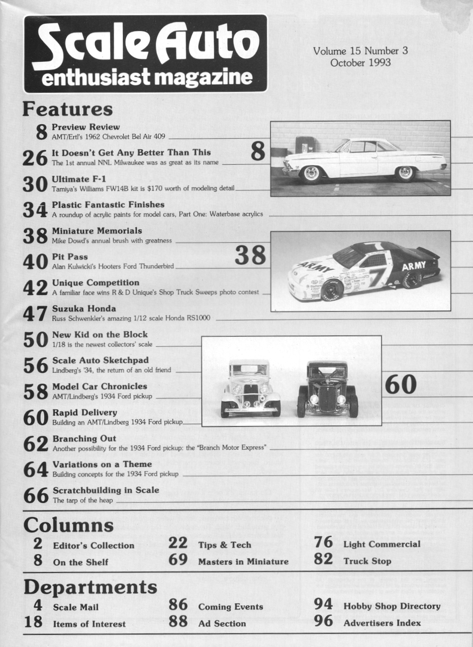 Scale Auto enthusiast Magazine - October 1993 - Issue #87 ...