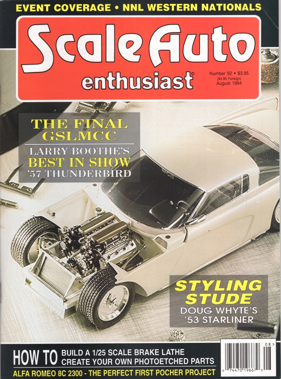 Scale Auto enthusiast Magazine - August 1994 - Issue #92 - Uncirculated ...