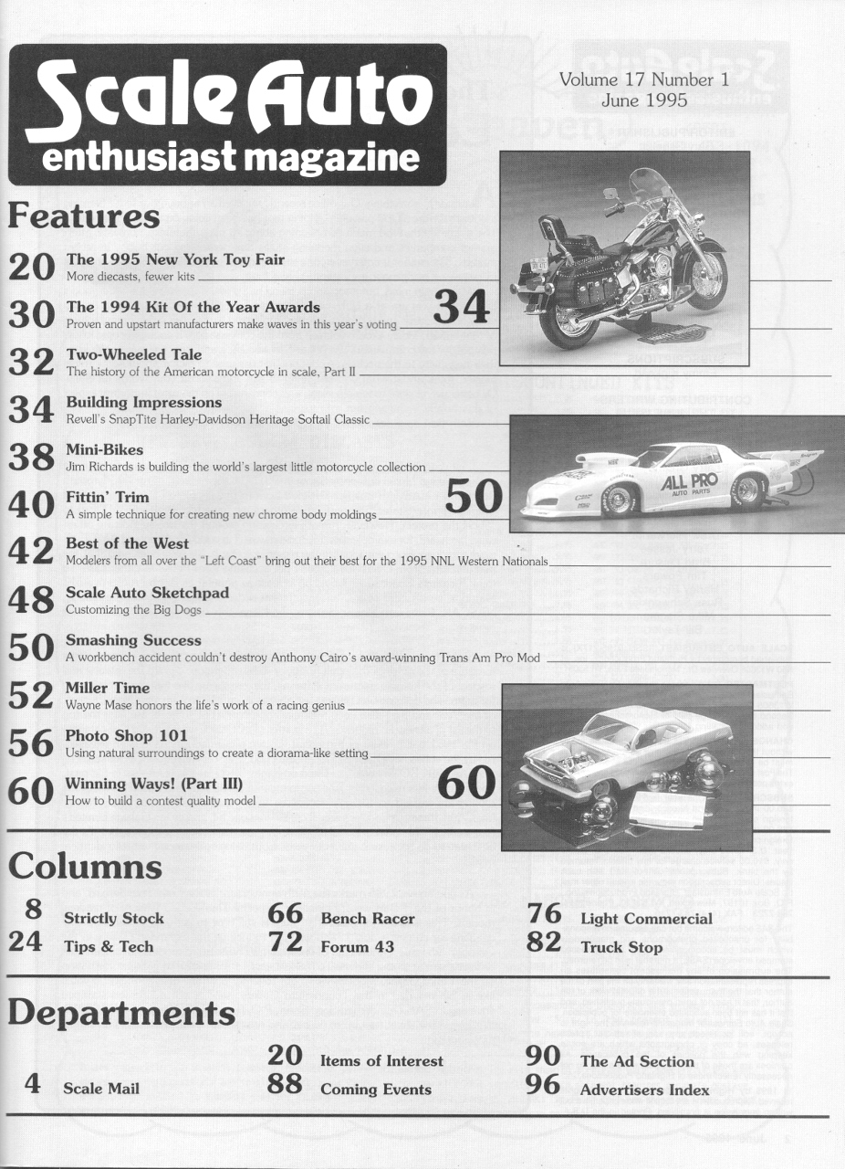 Scale Auto enthusiast Magazine - June 1995 - Issue #97 - Uncirculated - Spotlight Hobbies