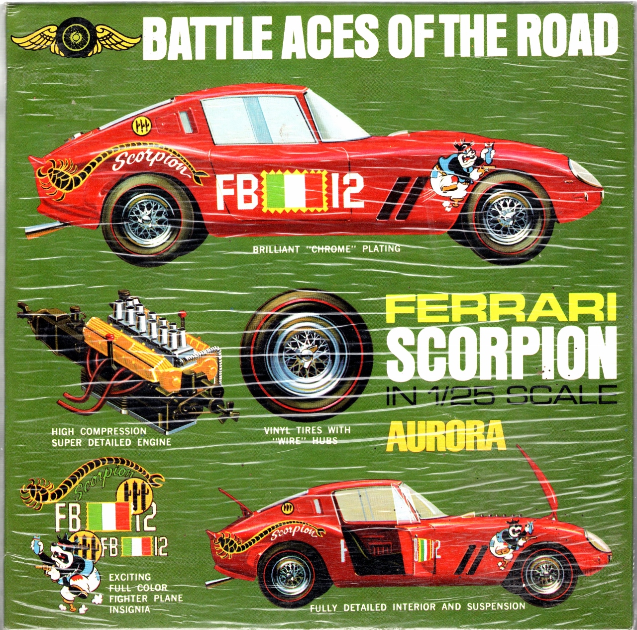 Aurora "Battle Aces of the Road" Ferrari Scorpion - Spotlight Hobbies
